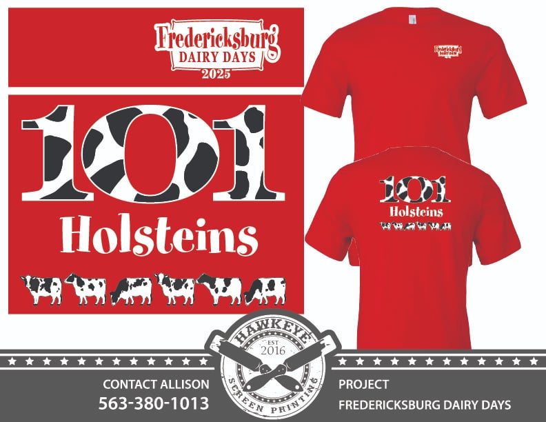 2025 Dairy Days Tee – Hawkeye Screen Printing - Hawkeye, Iowa